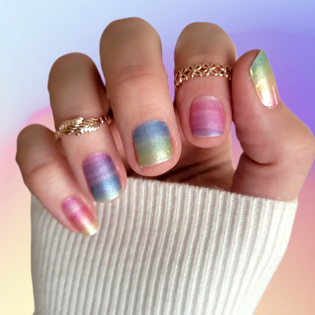 Pastel Sky Nail Wraps – Embrace Your Style Nails LLC